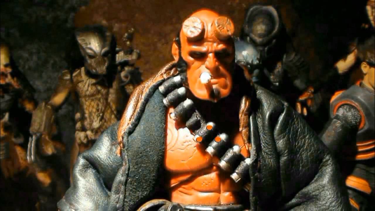 Hellboy vs Predators Stop Motion - Epic Trailer! (in HD) - YouTube