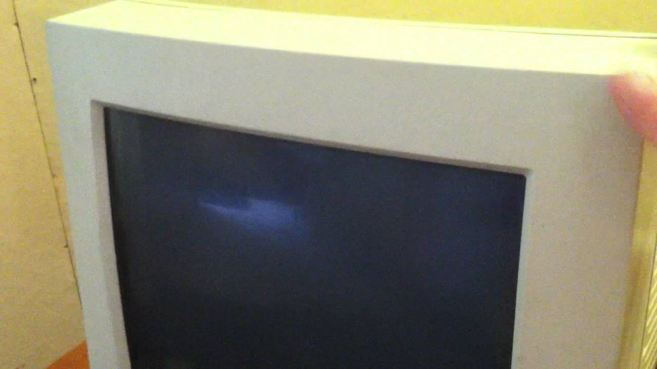 Apple Macintosh 12" Monochrome Display with issues. - YouTube