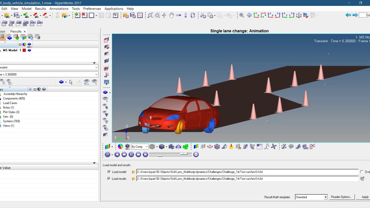 Full Vehicle Body analysis using Single Drive lane Analysis type - YouTube