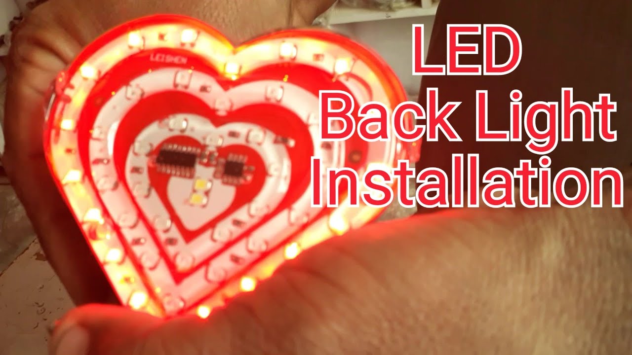How to Install LED Back Light - YouTube