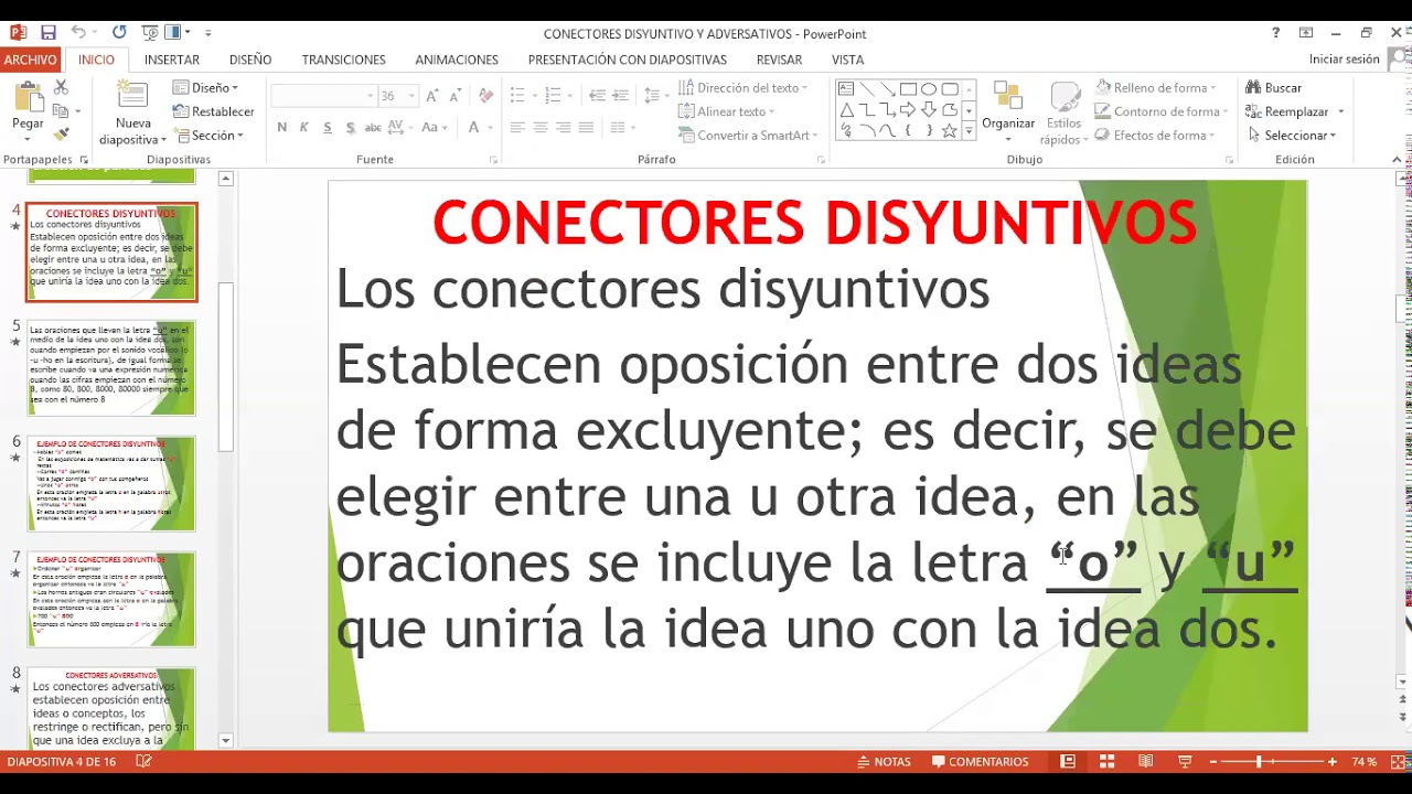 LENGUA Y LITERATURA CONECTORES DISYUNTIVOS Y ADVERSATIVOS - YouTube
