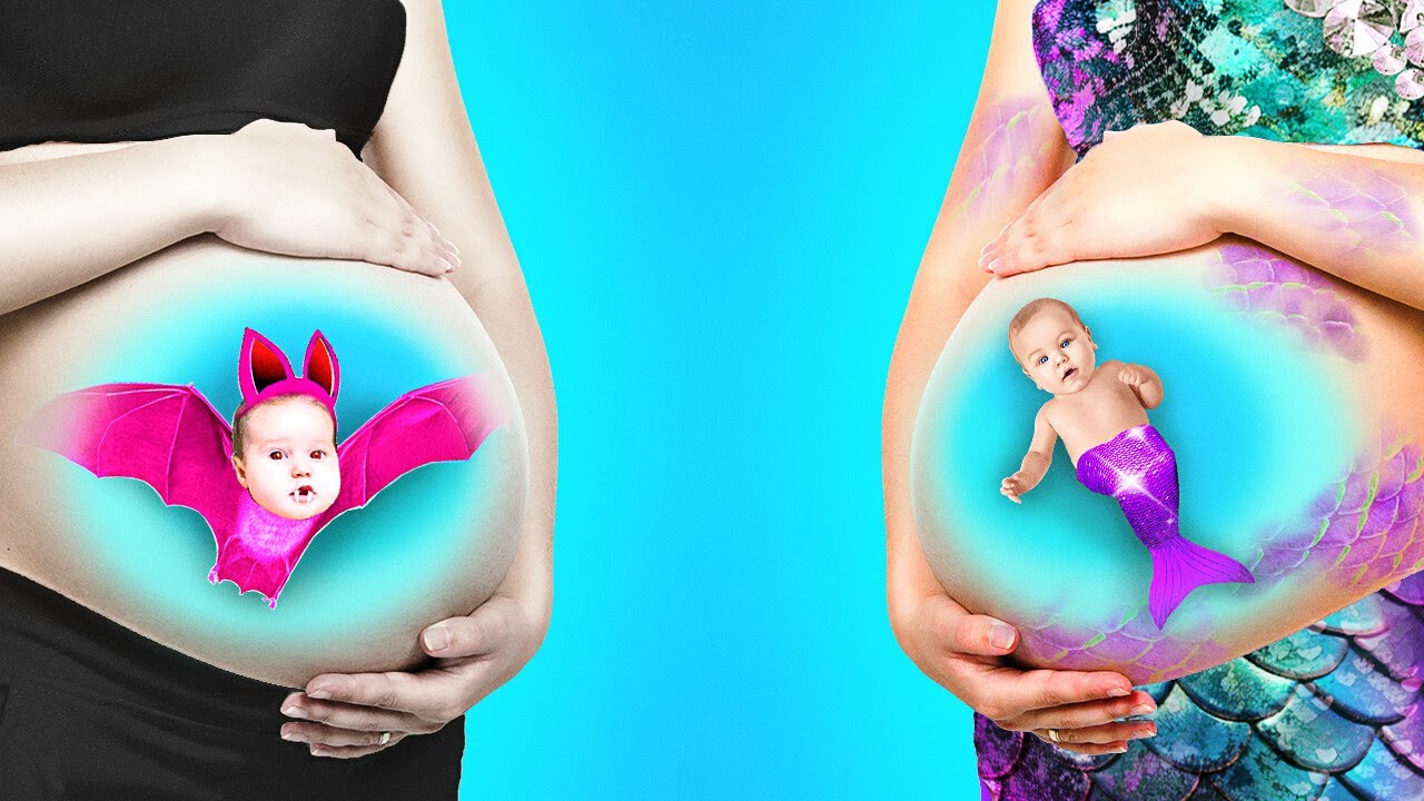 Mermaid VS Vampire. Crazy Pregnancy Hacks and Funny Situations by Yay ...