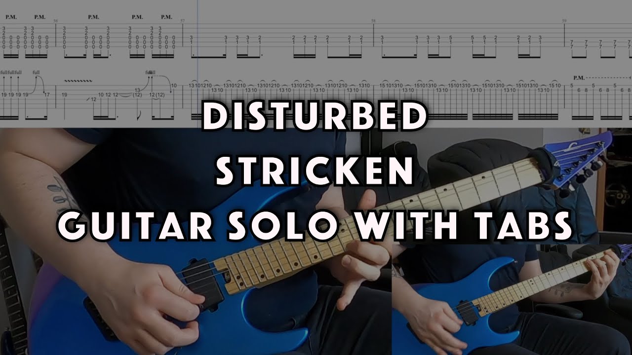 Disturbed - Stricken - Guitar Solo with Tabs - YouTube