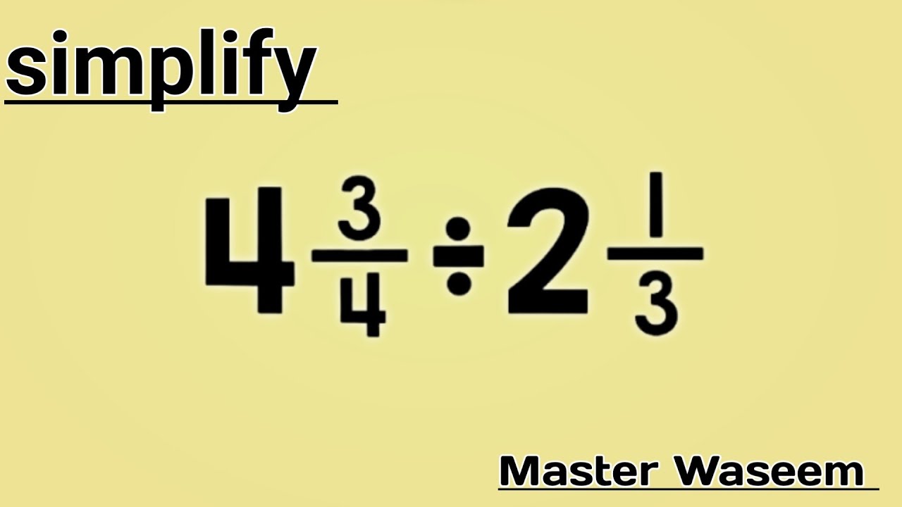 A Beautiful Division And Multiplication Problem! - YouTube