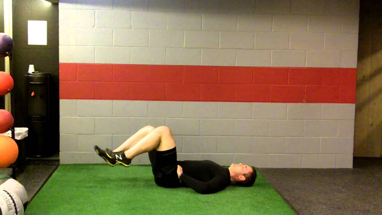 Supine Core Leg March - YouTube
