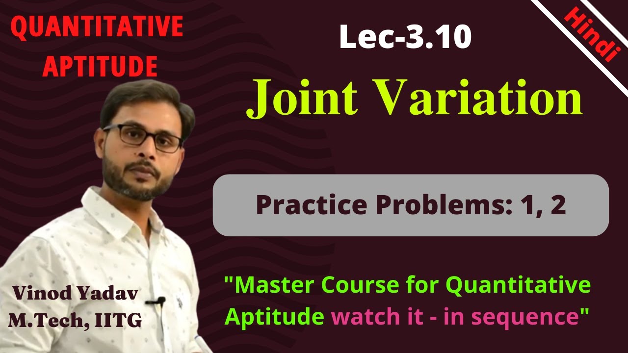 Lec-3.10| Ratio and proportion, Joint Variation Part-10, Shortcuts ...