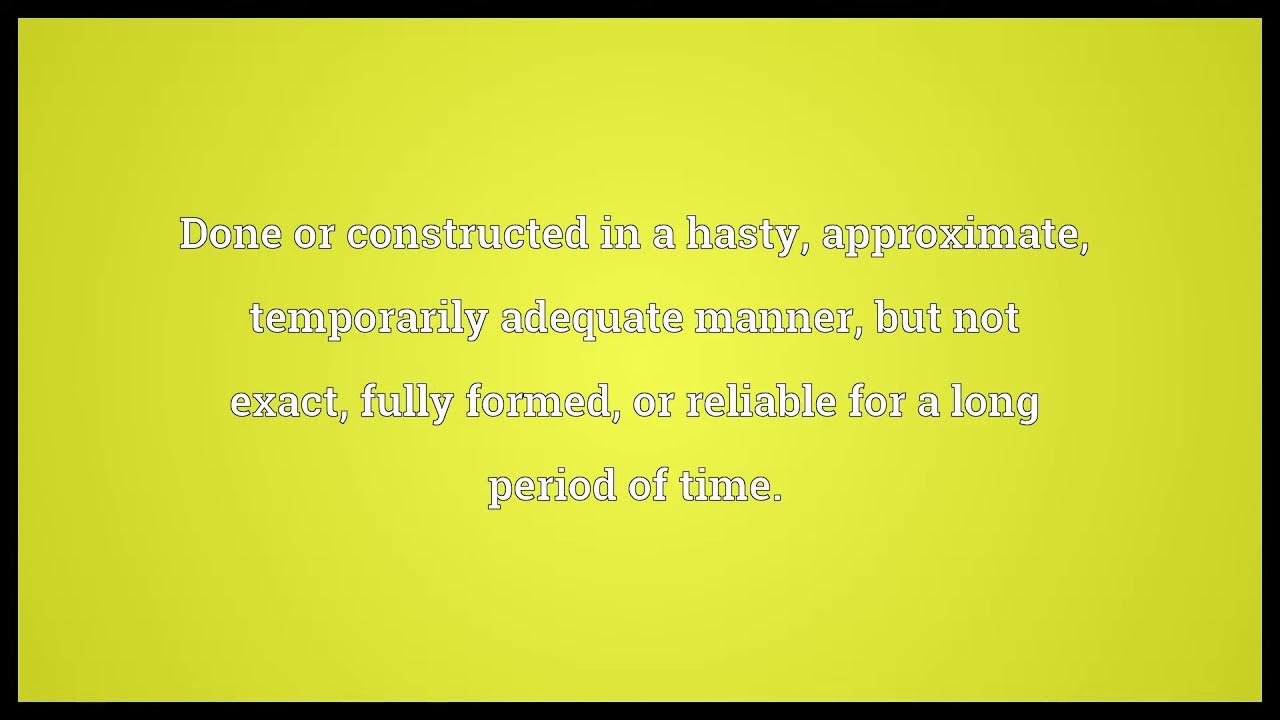 Quick And Dirty Meaning YouTube quick-and-dirty-meaning-youtube