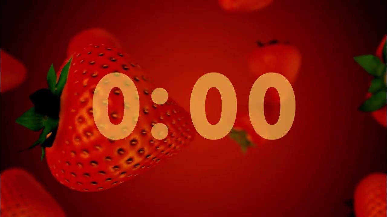 1 Minute Timer for Kids-Strawberry Timer Countdown with Music - YouTube