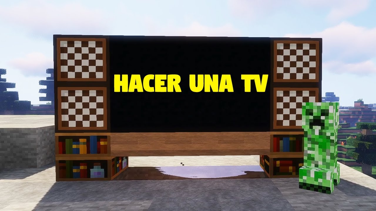 Como *hacer una TV* en MINECRAFT - YouTube