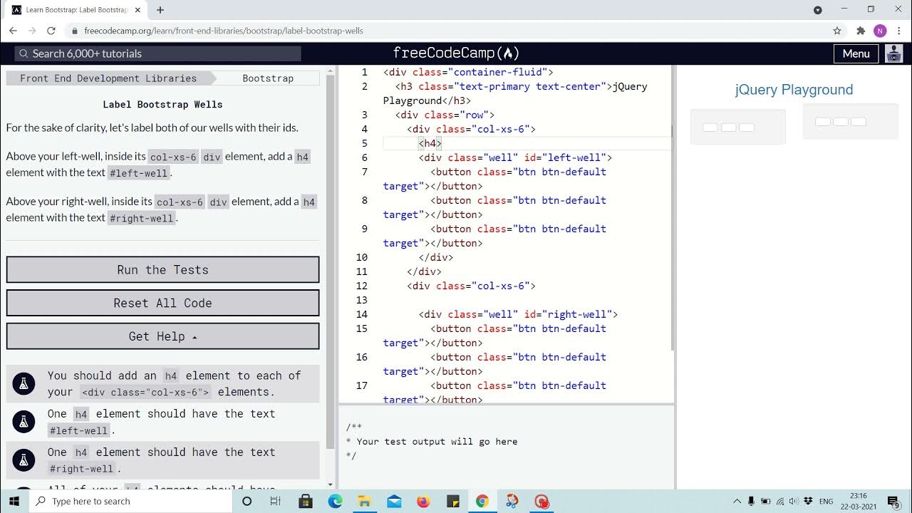 Bootstrap Tutorial 28 - label bootstrap wells - freecodecamp - YouTube