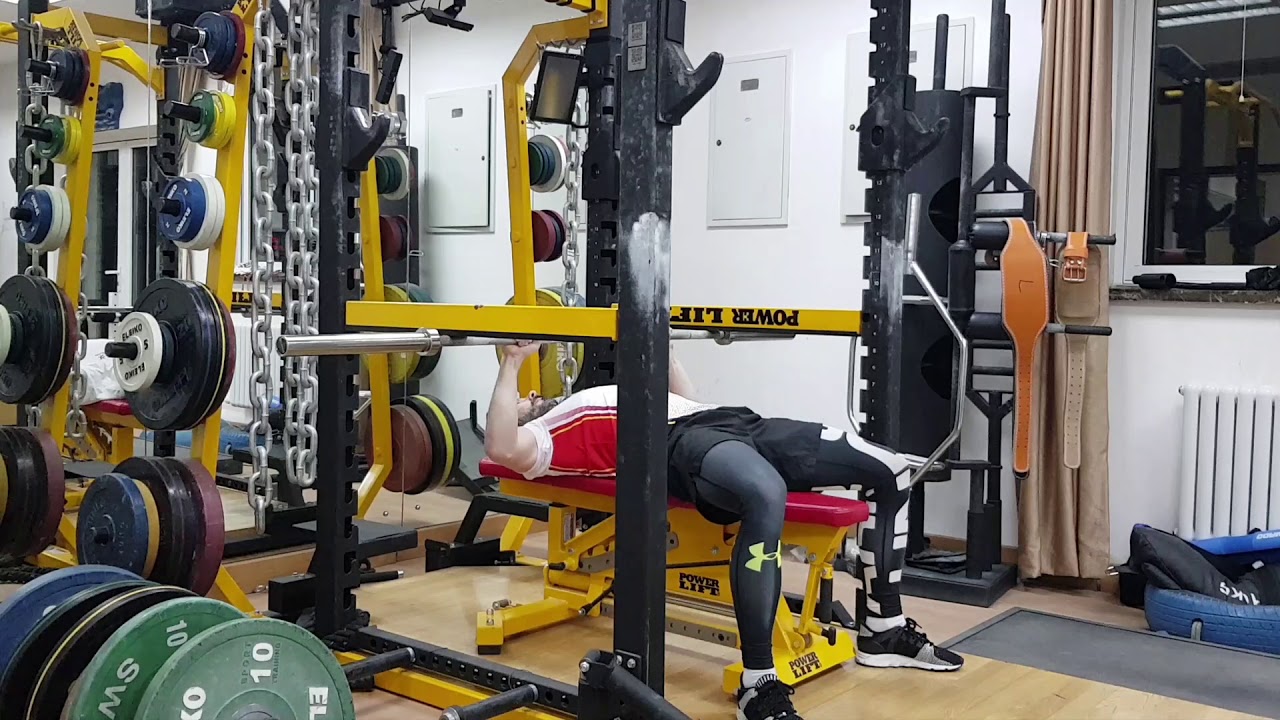 ISOMETRIC RACK Barbell Chest Press Lukasz Lojas - YouTube