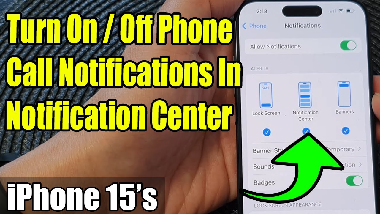 iPhone 15/15 Pro Max: How to Turn On/Off Phone Call Notifications In ...