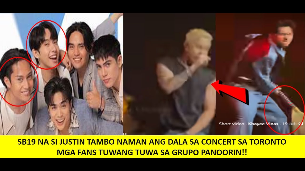 SB19 JUSTIN KINATUWAAN NG MGA TAGA TORONTO FANS ANG DALANG WALIS TAMBO ...