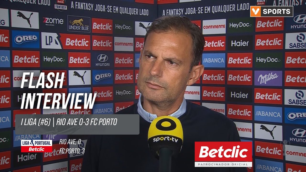I Liga (#6) | Rio Ave 0-3 FC Porto: Flash Interview Sylaidopoulos - YouTube