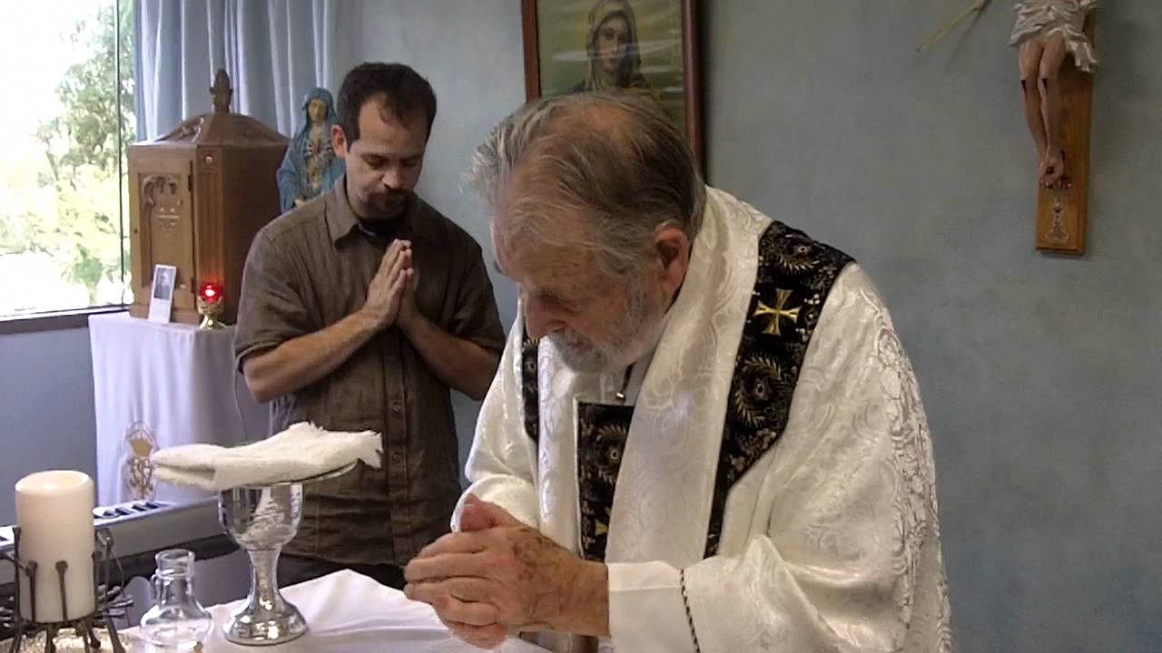 Fr. Peter Rookey Gives Final Blessing at Office Mass 7-7-12 - YouTube