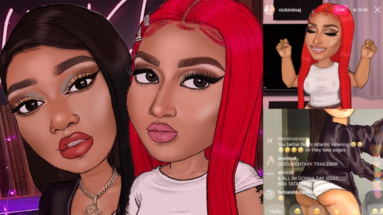 Nicki Minaj & Megan Thee Stallion IG Live (Cartoon) - YouTube