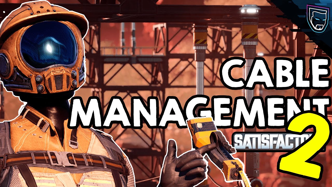 Cable Management 102 in SATISFACTORY // Inverted, Hanging Power Poles ...