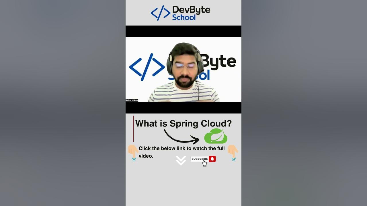 What Is Spring Cloud Interview Q And A Series Devbyteschool Interviewprep Shorts