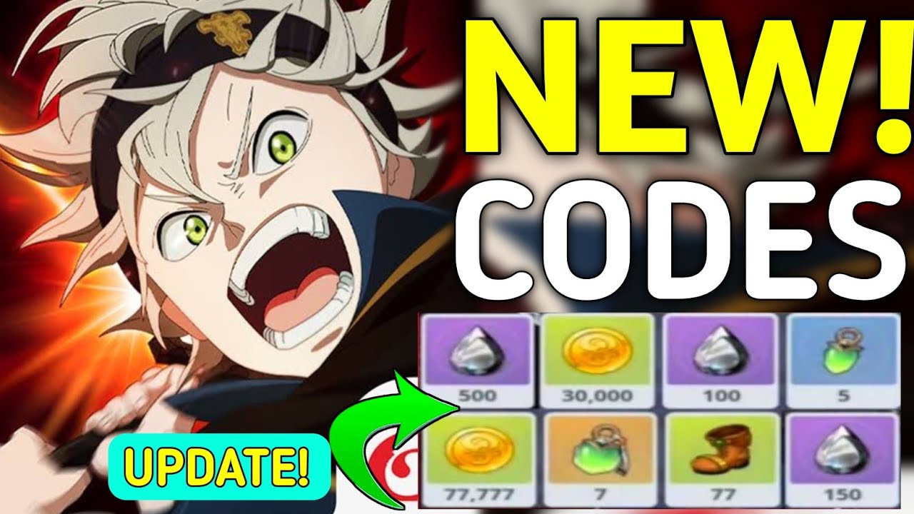 NEW* BLACK CLOVER M GLOBAL REDEEM CODES 2024 JANUARY | BLACK CLOVER M ...