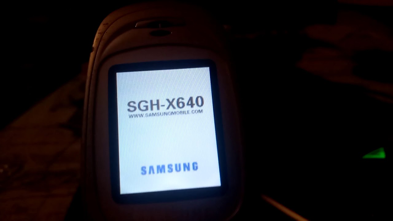 Samsung SGH-X640 on / off 2 - YouTube