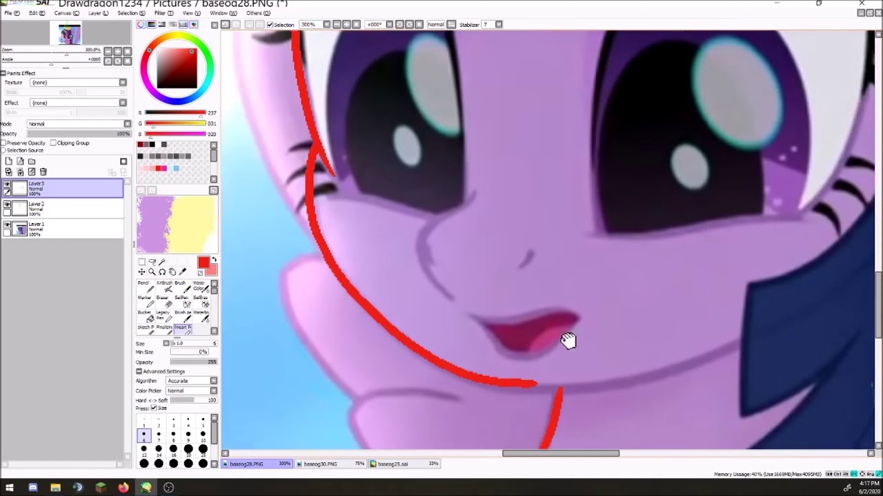 MLP movie style base speedpaint - Twilight bases - YouTube