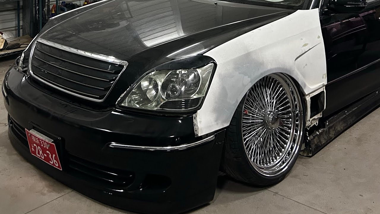 LS430 GETS CUSTOM VENTED FENDERS - YouTube
