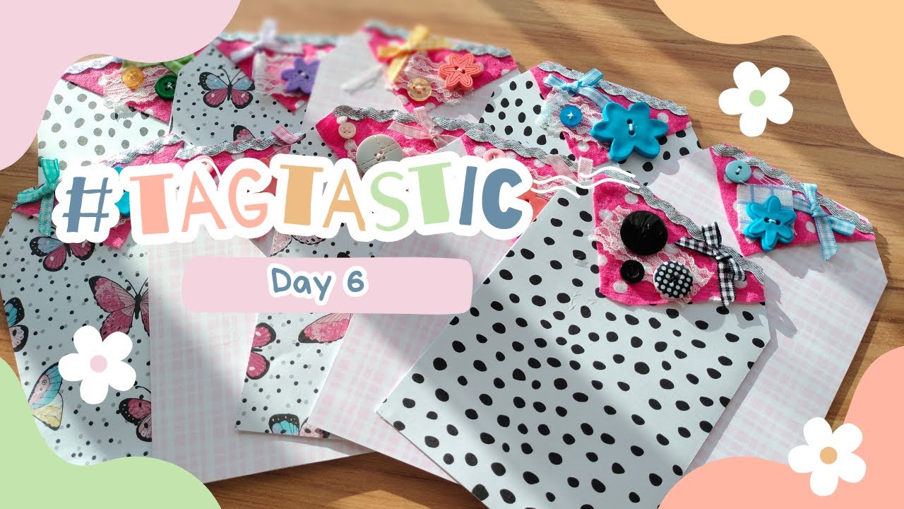 #tagtastic Junk Journal Tags challenge Day 6 - YouTube