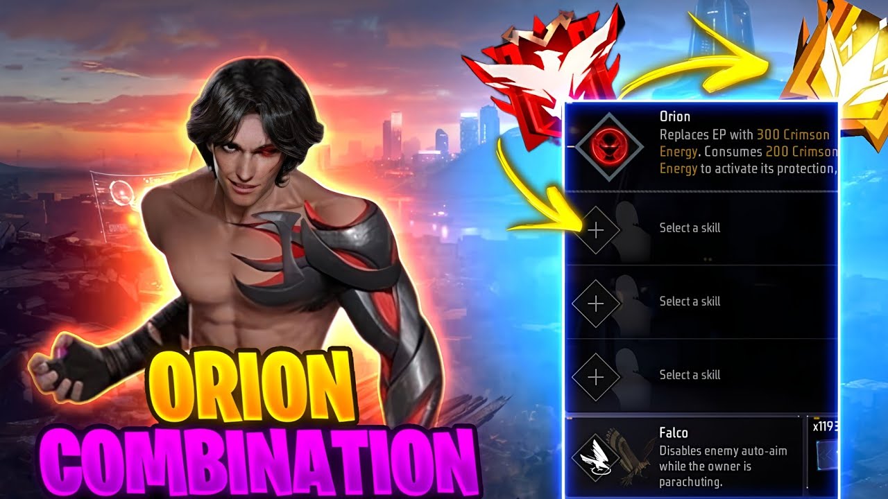 Orion Character Skill Combination 2024 | Cs & Br Rank Character ...