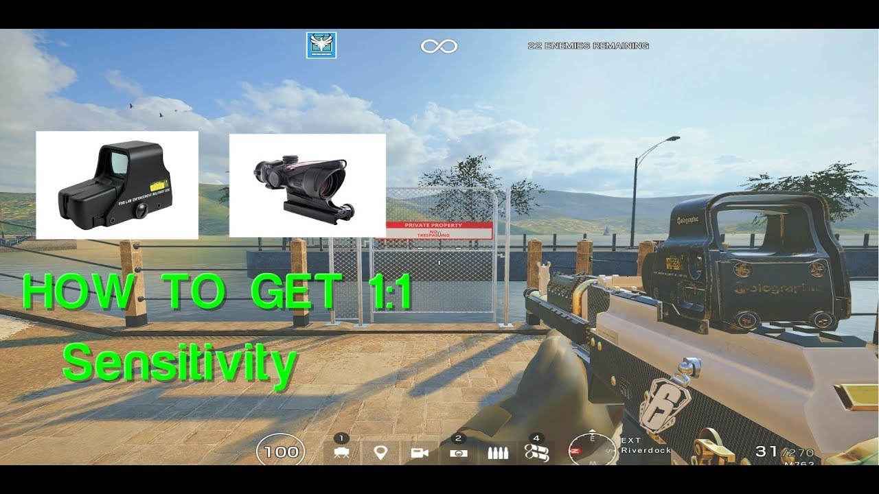 How To Get 1:1 Sensitivity in Rainbow Six Siege - YouTube