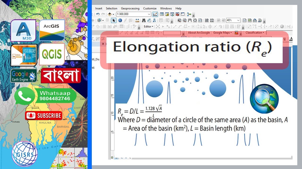 Elongation Ratio in Watershed || Elongation Ratio in Arc GIS || Drainage Basin Morphometry - YouTube