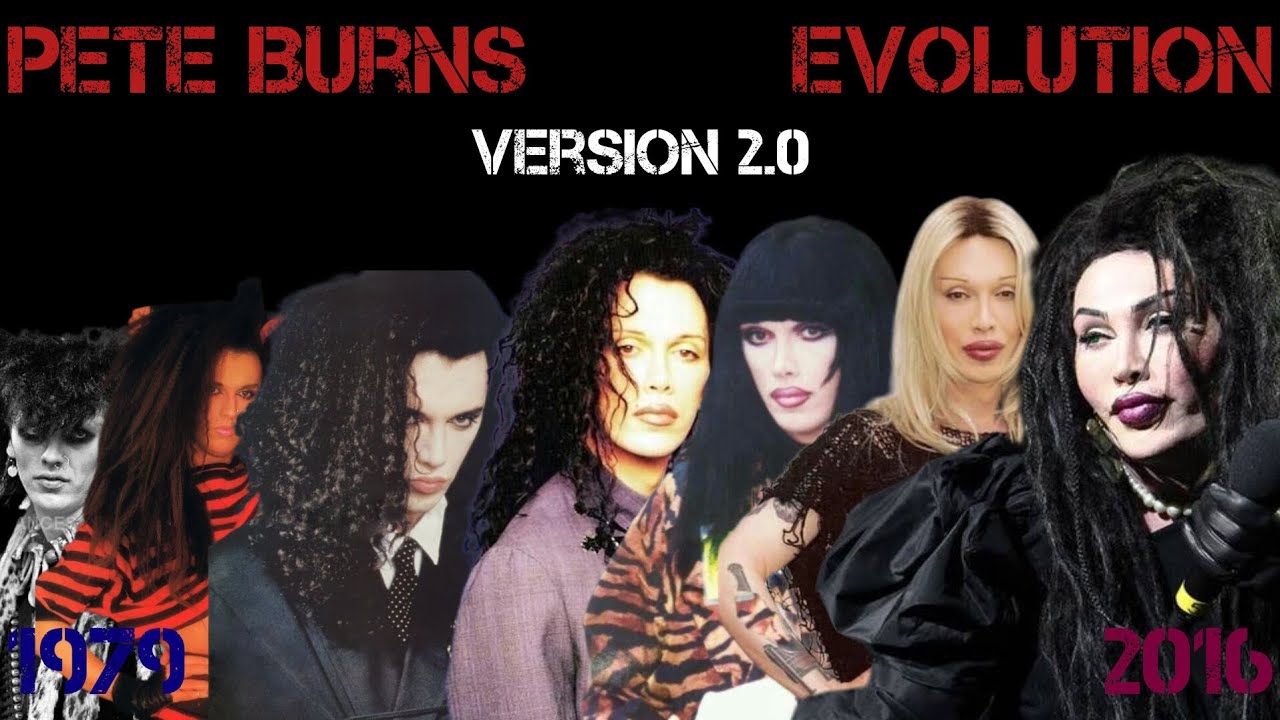 Pete Burns - Evolution of Face (1979 - 2016) 'New Version 2.0' - YouTube