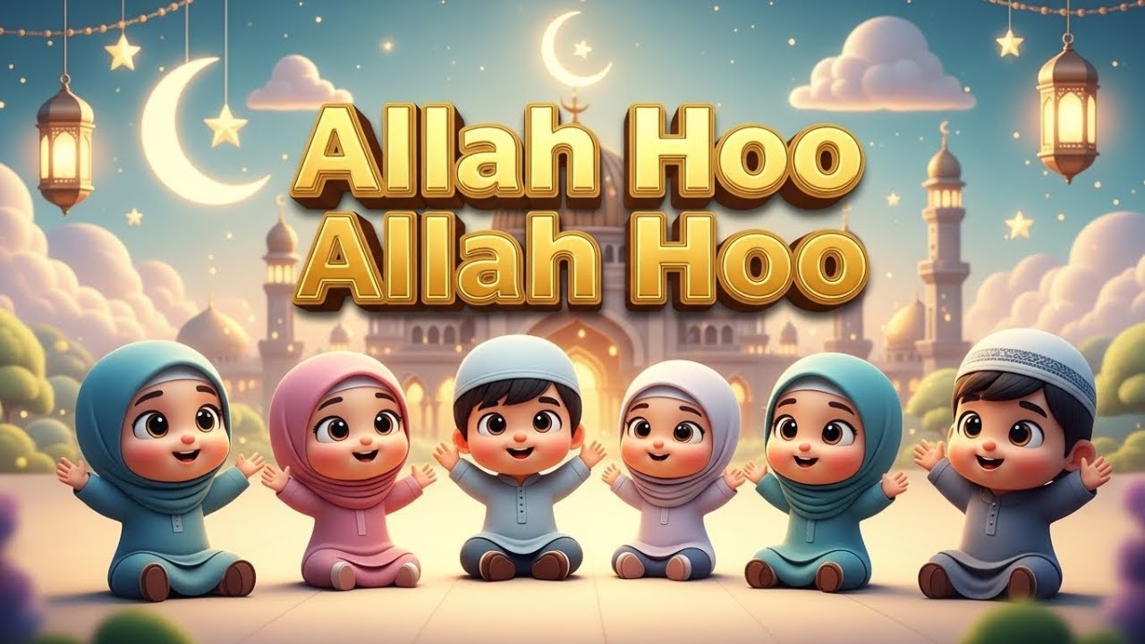 Allah Hoo Allah Hoo | Allah Hoo Poem | Nursery Rhymes | 3d Cartoon ...