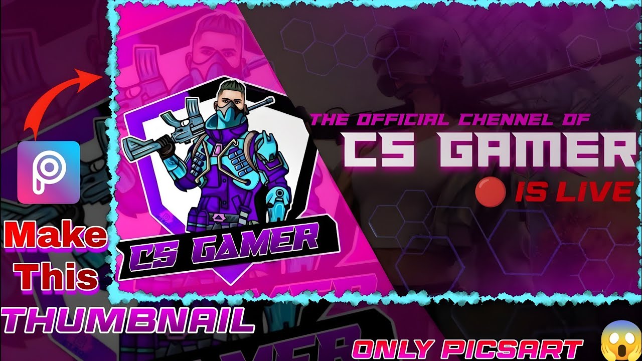 How to make a professional gaming live stream thumbnail on android ...