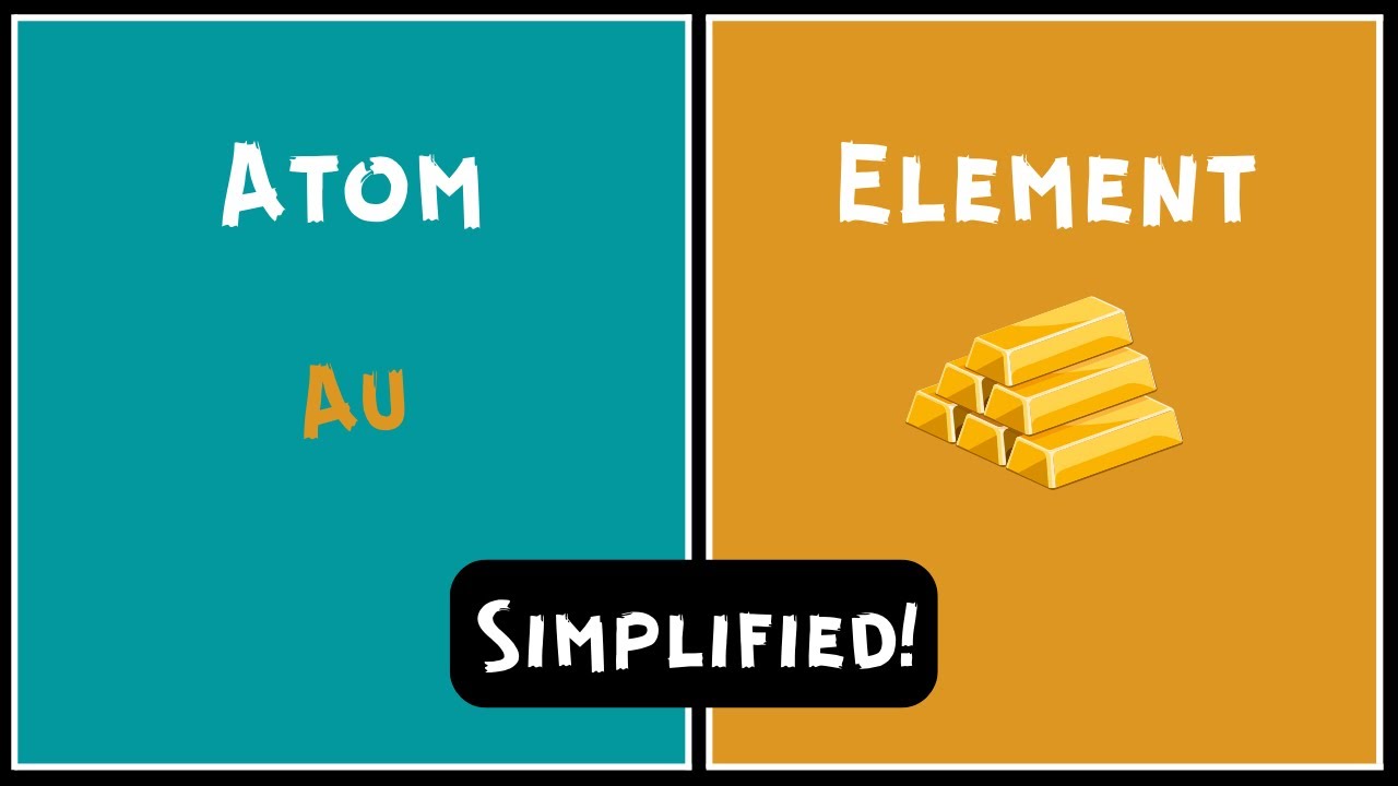 What is the difference between an atom and an element? - YouTube
