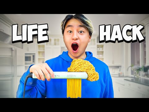 Trying 100 Tik Tok Life Hacks In 24 Hours