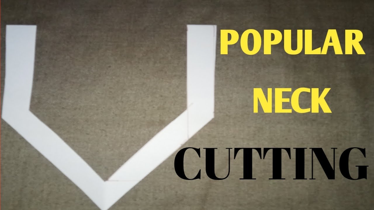 How To Cut Popular Neck | How To Cut Designer Neck | How To Make ...