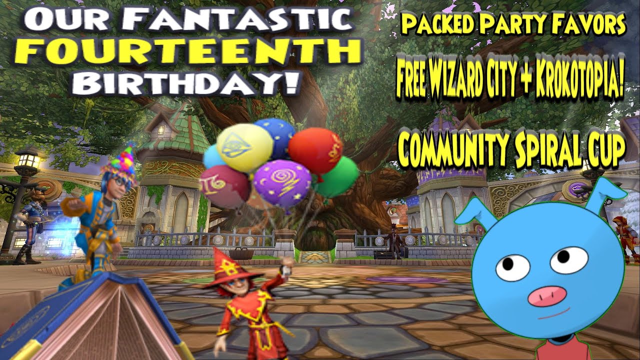 Wizard101: 14th Birthday Event - YouTube