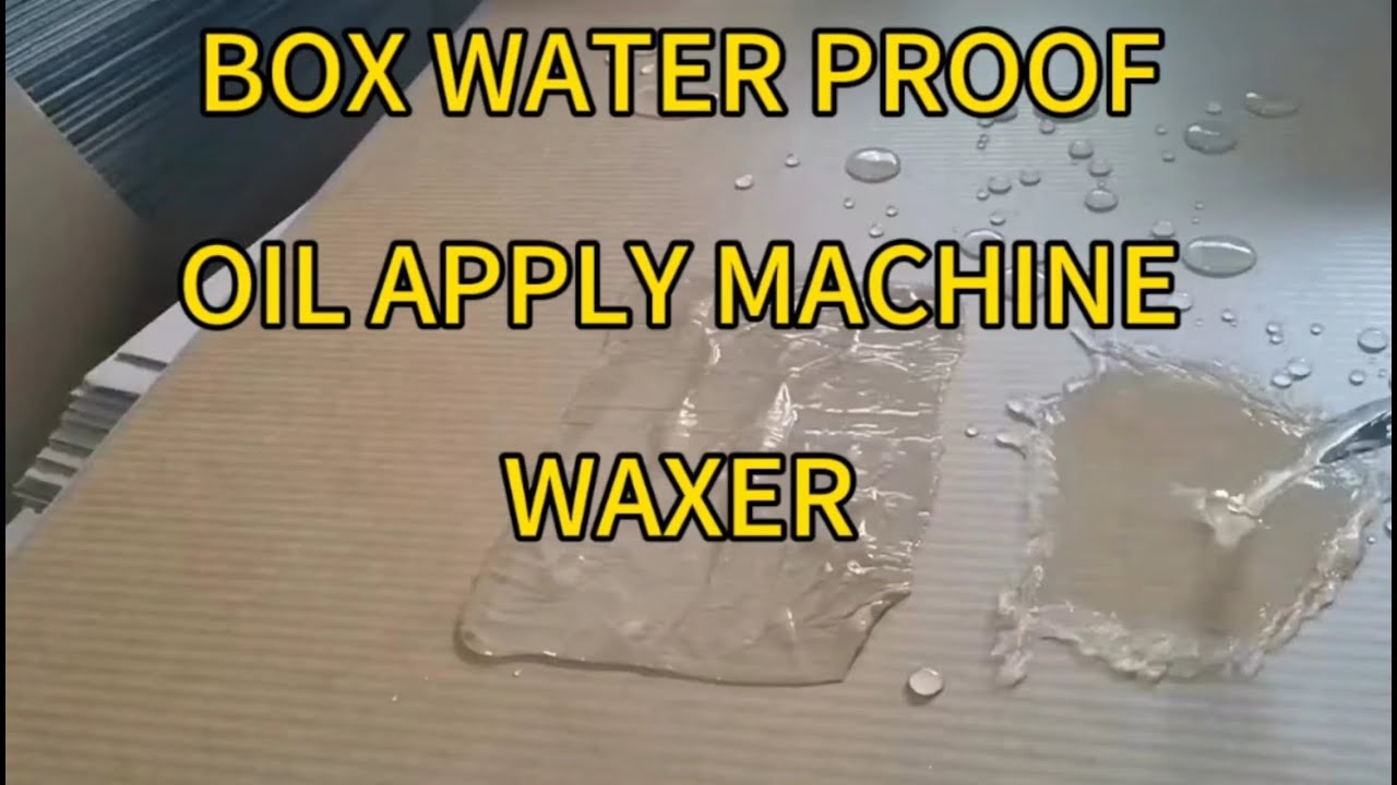 Food box, fruit package water proof carton maker, waxer machine for wax ...