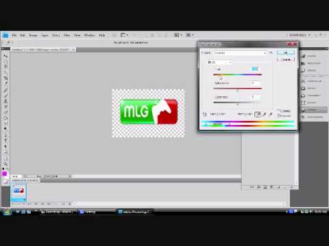 Photoshop: How to change the colors on an MLG Logo - YouTube