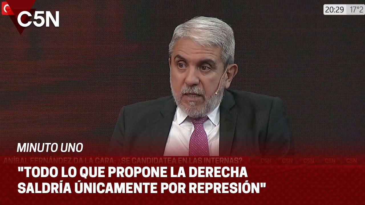 ANÍBAL FERNÁNDEZ, MANO a MANO con GUSTAVO SYLVESTRE en MINUTO UNO - YouTube