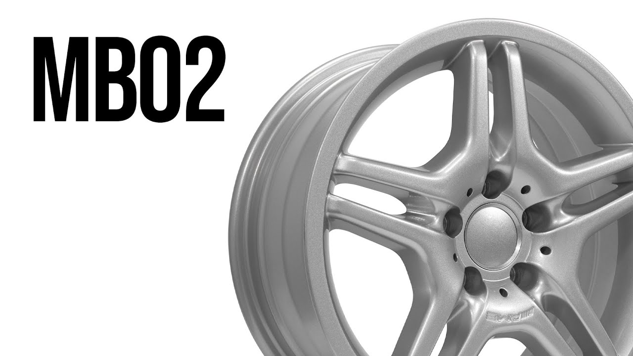 Fit's Mercedes-Benz C-Class - OE Wheels MB02 Silver 17x7.5 - YouTube