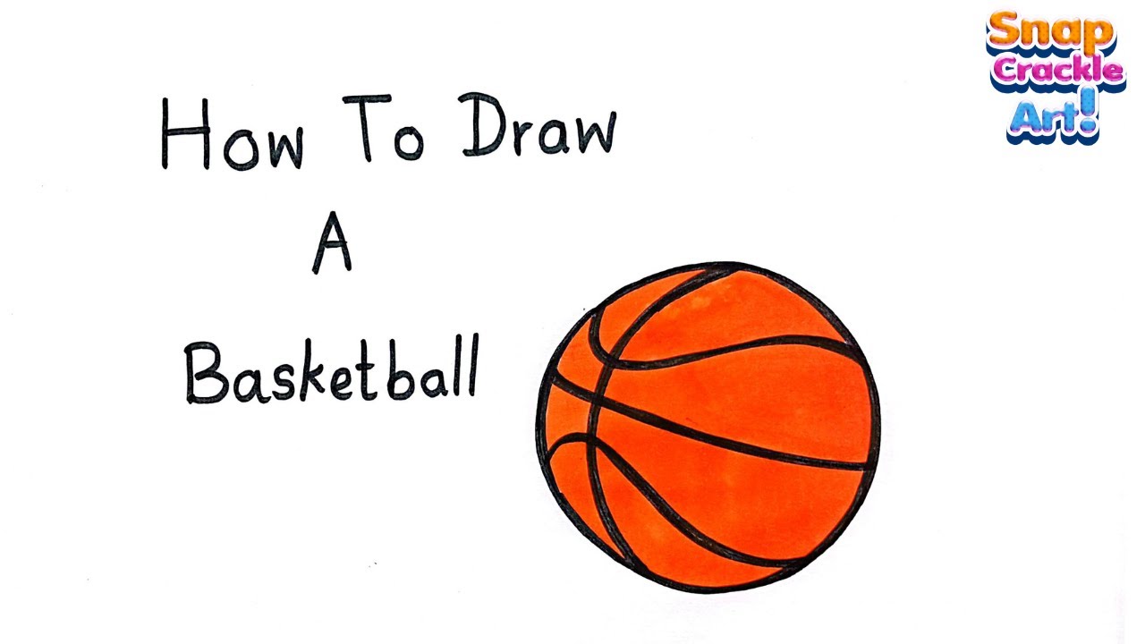 How To Draw A Basketball Step By Step | Drawing Lesson Made Fun And ...