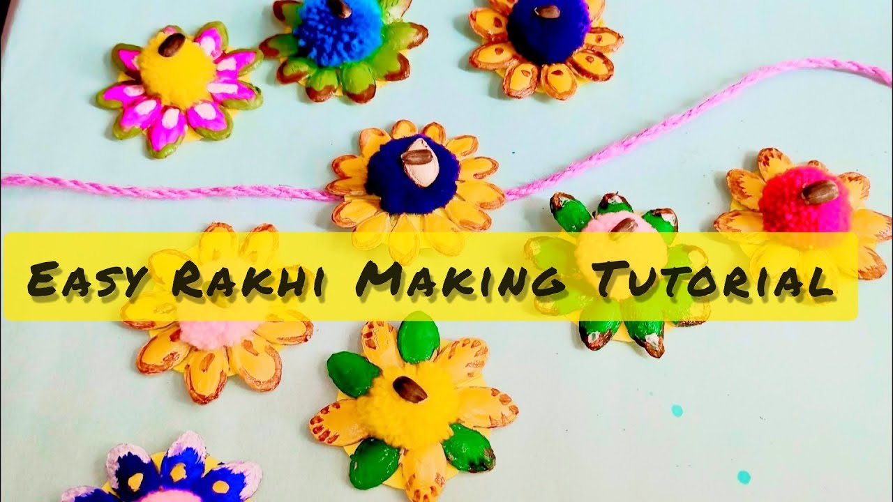Easy Rakhi Making Tutorial- For Kids. ️ - YouTube