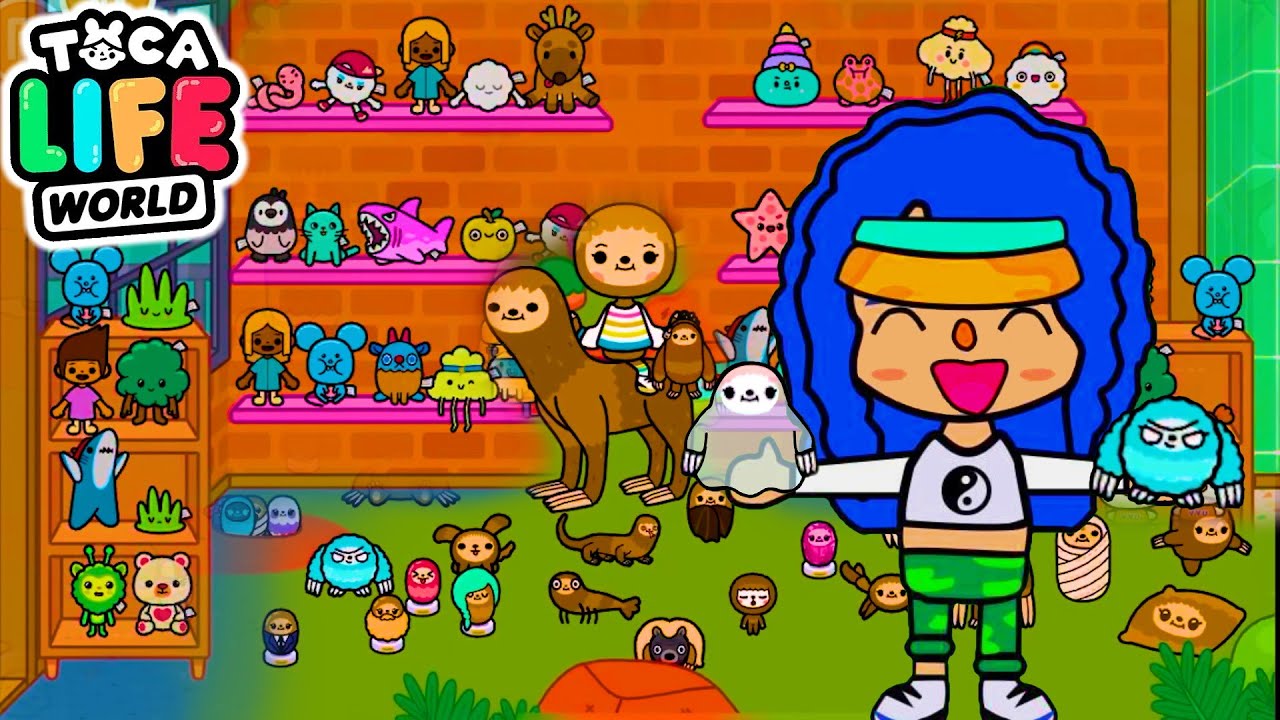 In Toca Boca we found all the sloths and stuffed animals🌈Toca Life ...