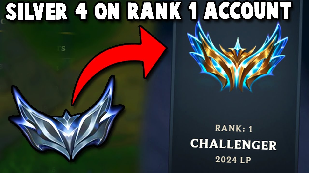 Putting a Silver Player on a Rank 1 Challenger Account - YouTube