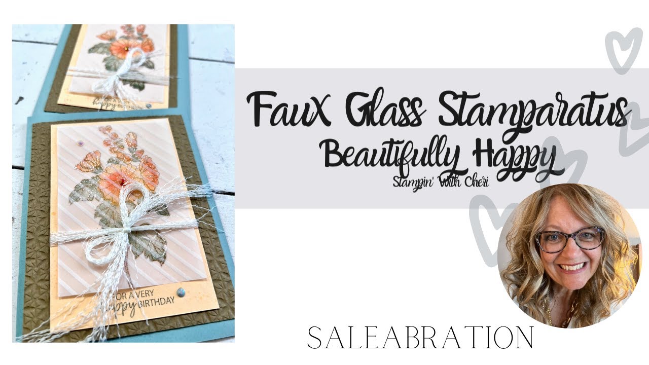 Faux Glass Flowers With Stamparatus: Beautifully Happy Stampin Up ...