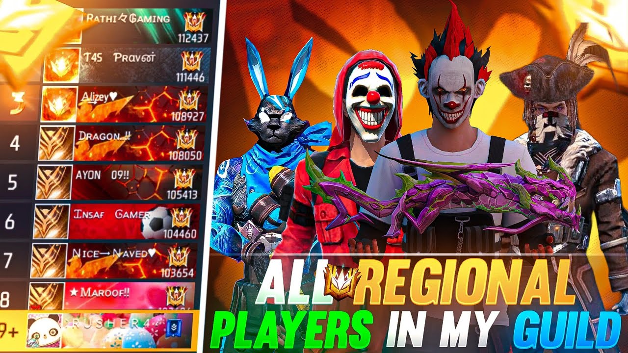 BEST GUILD 🔥IN INDIAN SERVER🇮🇳ALL REGION PLAYERS ️GARE FREE FIRE 😈 ...