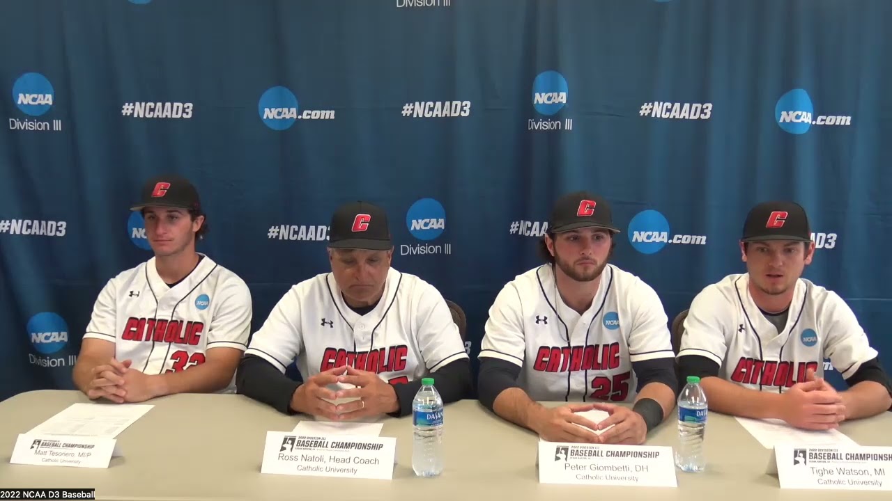 Catholic University Baseball Postgame (June 4, 2022) - YouTube