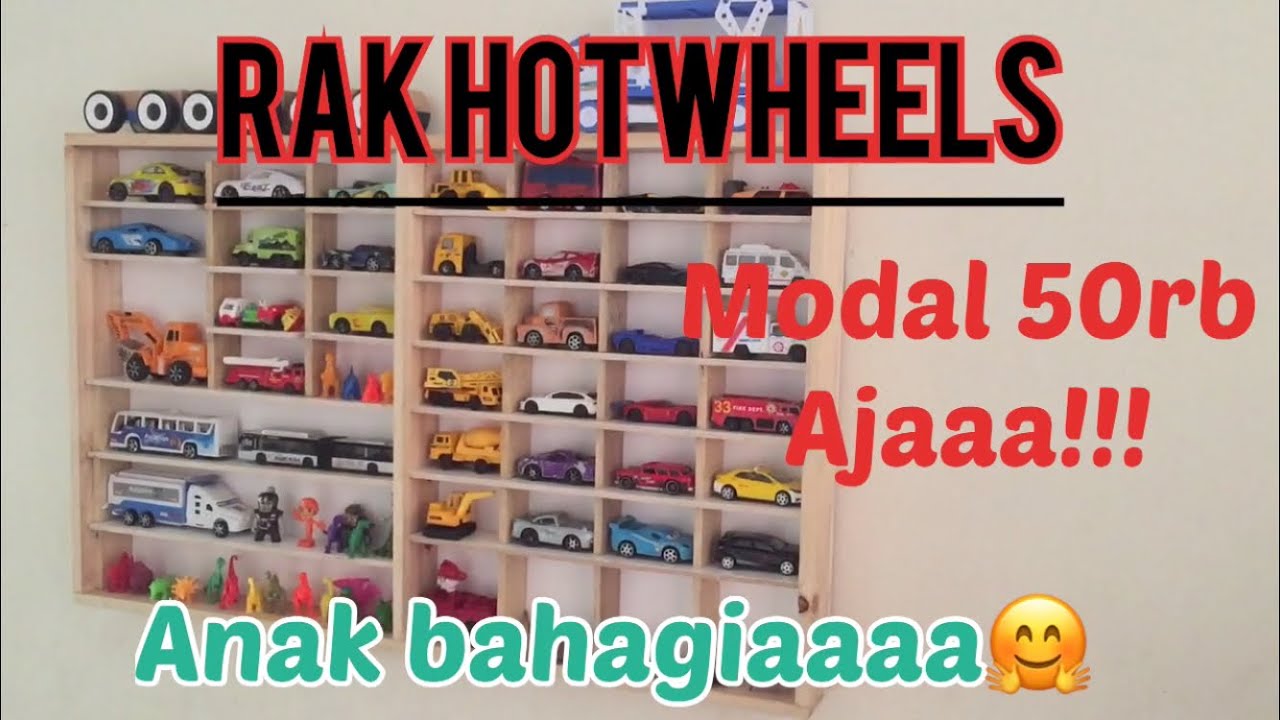 DIY Rak Hotwheels, Rak mobil-mobilan,,Murah dan mudah!!! - YouTube