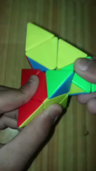 pyraminx cube trick cube solve #howtosolvecube @KingofCubers #cube #shortsviral #indian #viral ...